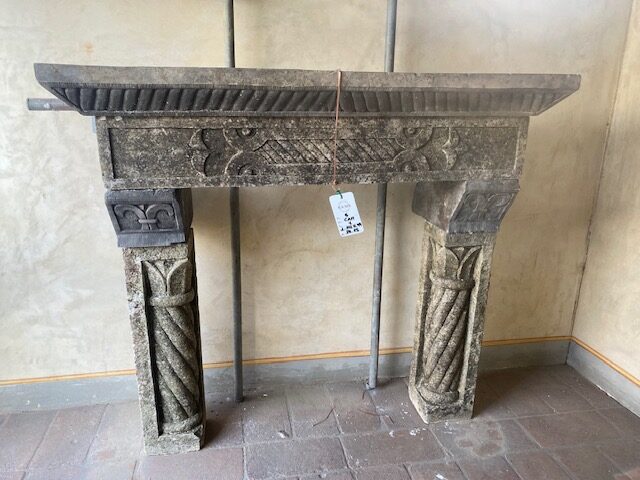 Medieval Style Stone Fireplace - RA-MA