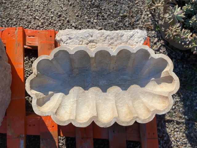 Travertine shell tub - RA-MA